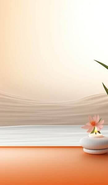 Download White Background with Orange and Pink Color Scheme Backgrounds ...