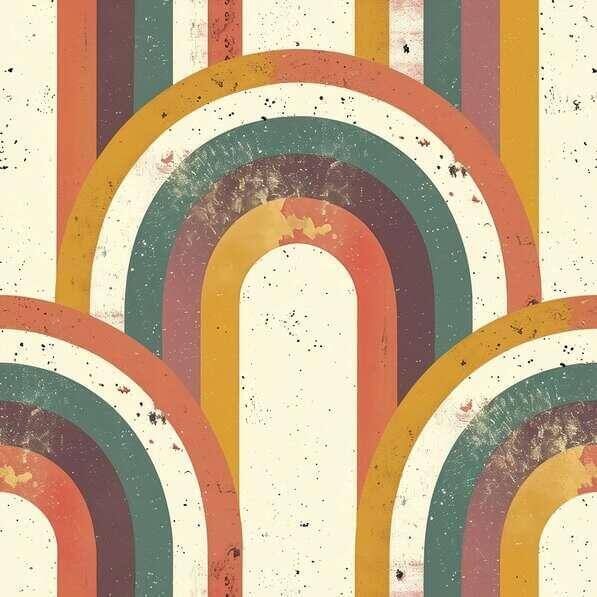 Download Colorful Retro-Inspired Rainbow Pattern Patterns Online ...