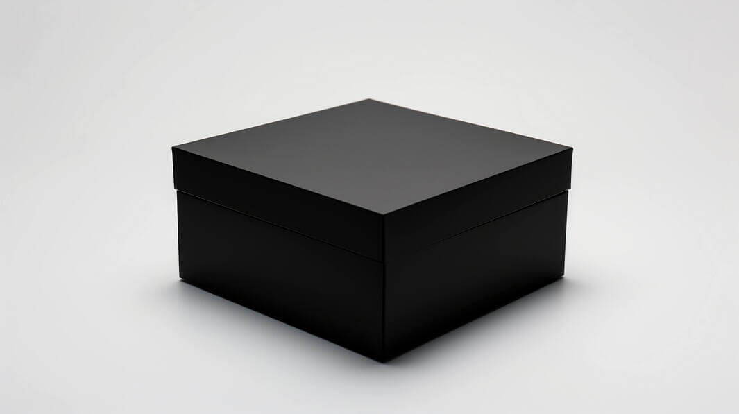 Download Black Box on Empty White Background Mockups Online - Creative ...