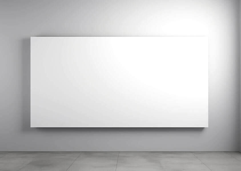 Download Empty Room with Large White Canvas Mockups Online - Creative ...