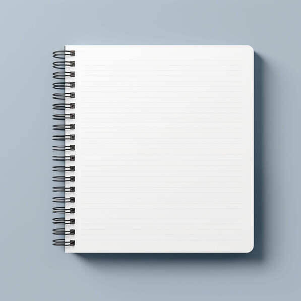 Download Blank Spiral Notebook on Gray Background Mockups Online ...