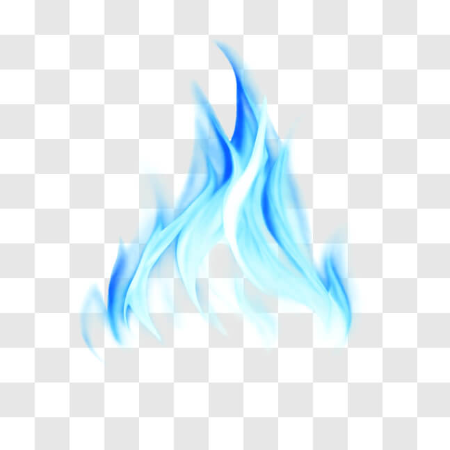 Descarga Llama Azul sobre Fondo Negro PNGs En Línea - Creative Fabrica