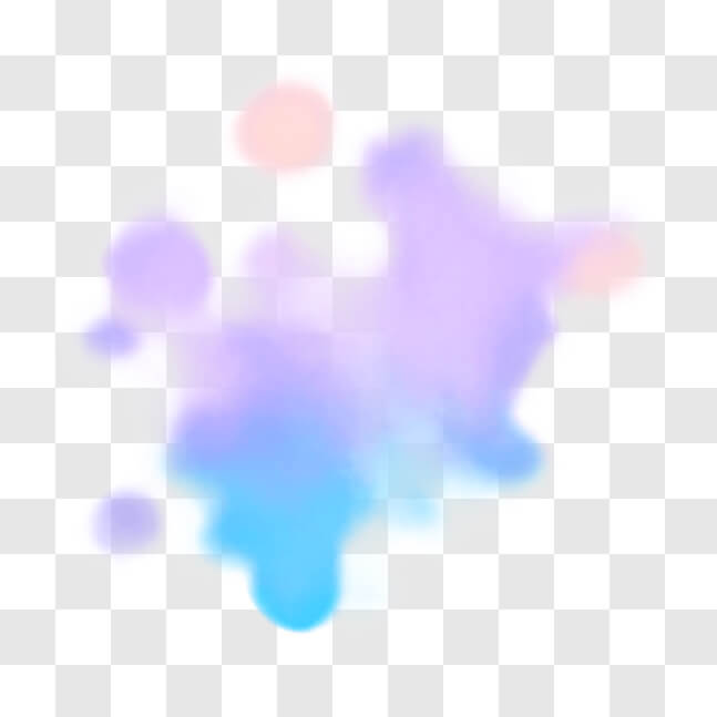 Download Floating Abstract Watercolor Splotch in Purple, Blue, and Pink ...