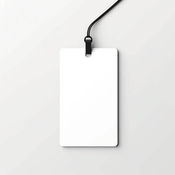 Download White Luggage Tag with Elastic Cord for Easy Identification ...