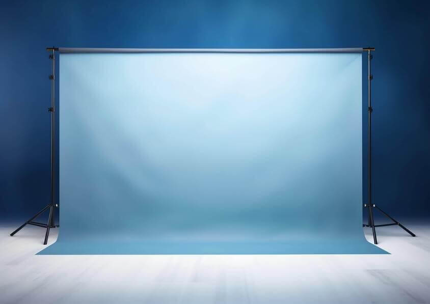 Download Versatile Blue Backdrop for Photo Shoots and Videos Mockups ...