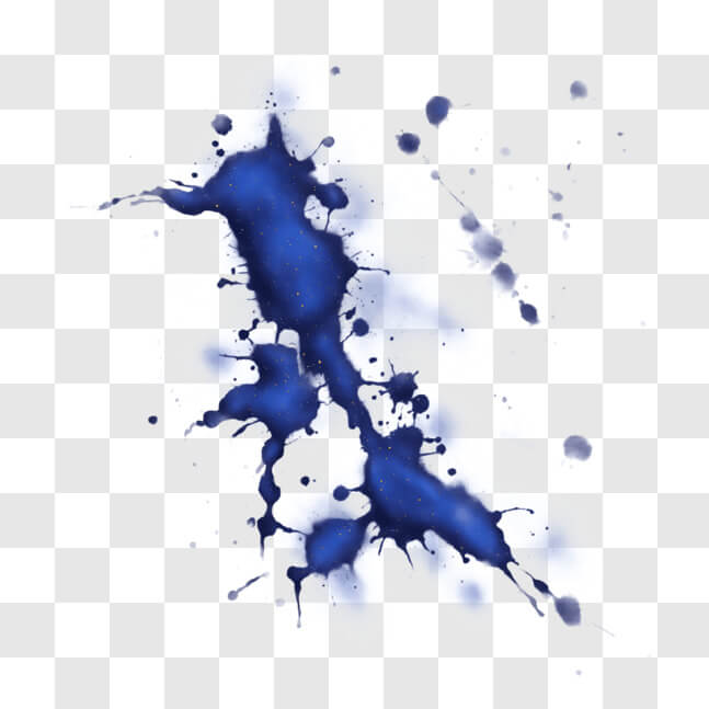 Download Blue Ink Splatter Abstract Design PNGs Online - Creative Fabrica