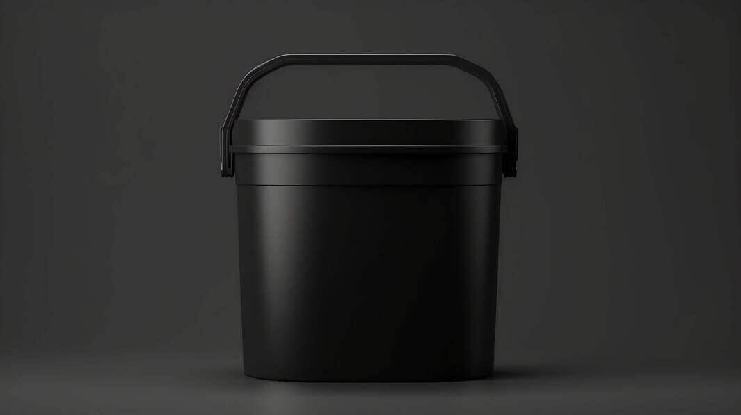 Download Black Trash Can on Dark Background Mockups Online - Creative ...