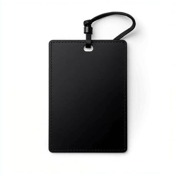 Download Black Leather Luggage Tag with Elastic Cord Mockups Online ...