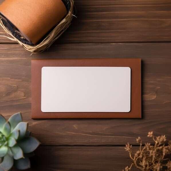 Download Brown Leather Phone Case, White Notepad, and Succulent Plants ...