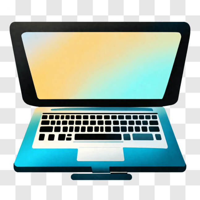 Download Open Laptop Computer in Good Condition PNGs Online - Creative ...