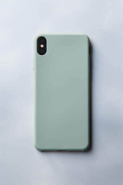 Download Light Green iPhone Case on White Background Mockups Online ...