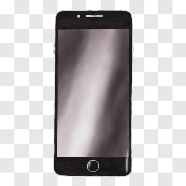Download Empty Cell Phone in Black and White PNGs Online - Creative Fabrica