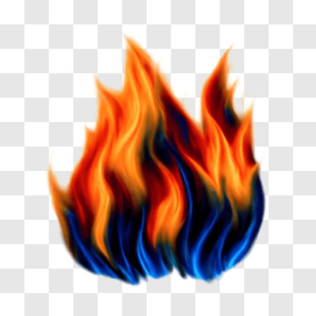 Download Blue and Orange Fire Flame Background PNGs Online - Creative ...