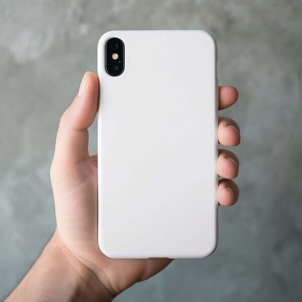 Download Empty White Phone Case Held in Hand Mockups Online - Creative ...