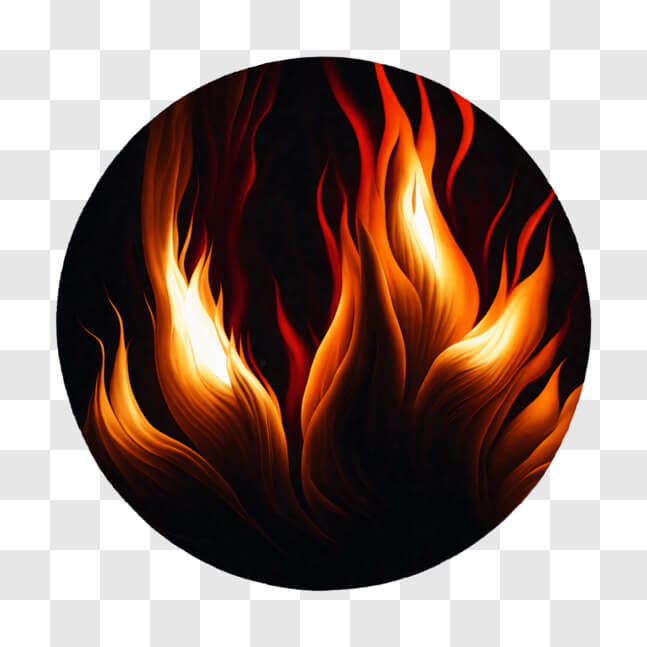 Download Flaming Circle representing warmth, energy, passion, and ...