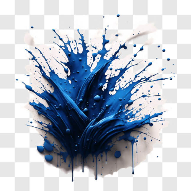 Download Blue Paint Splash on Black Background PNGs Online - Creative ...