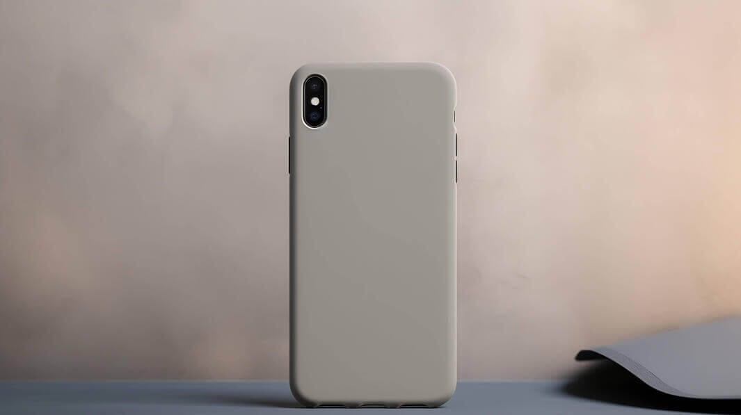 Download Gray Phone Case on Empty Desk with Mouse Mockups Online ...