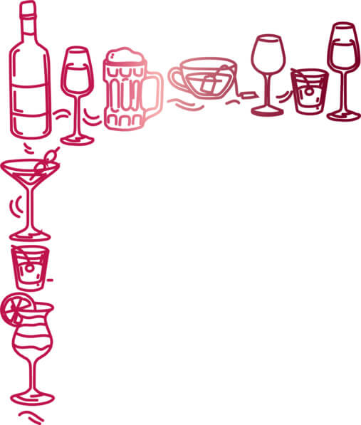 Download Unique Upside-Down Triangle Display of Glasses and Liquors ...