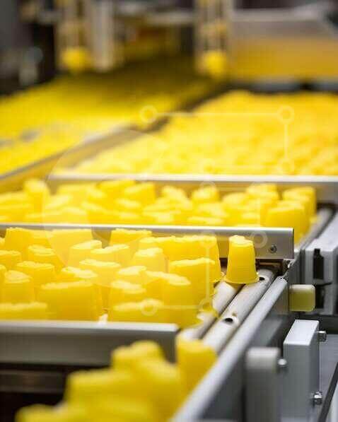 Industrial Candy Manufacturing Process stock photo | Creative Fabrica