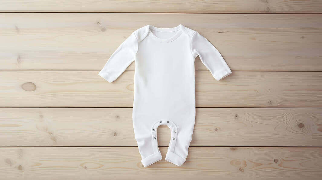 Download White Baby Onesie on Wooden Wall Mockups Online - Creative Fabrica
