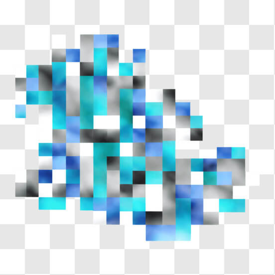 Download Minecraft-inspired Square Blue and White Background PNGs ...