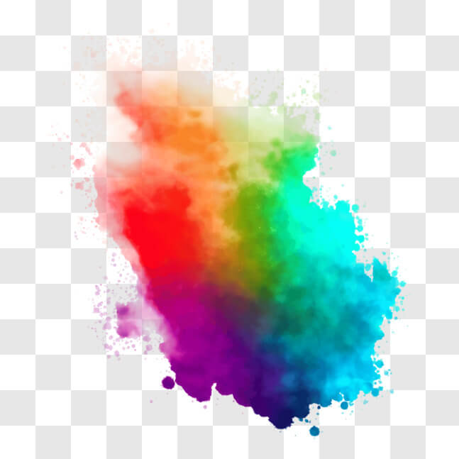 Download Vibrant Colored Powder Splash for Art and Marketing PNGs ...