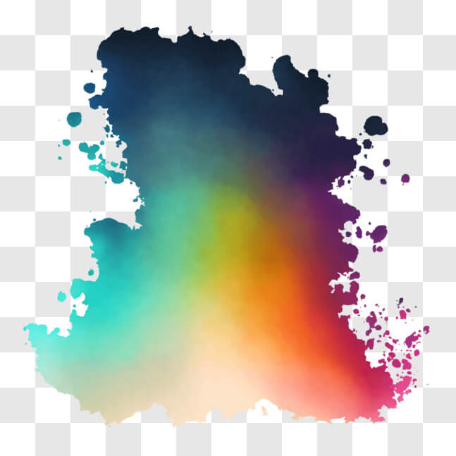 Download Colorful Abstract Map Paint Splotch PNGs Online - Creative Fabrica