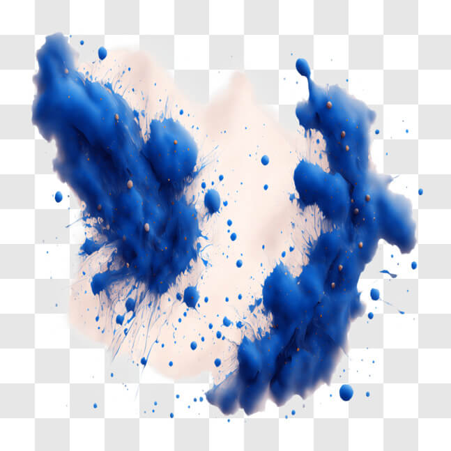 Download Abstract Blue Splatter Paint on Black Background PNGs Online ...