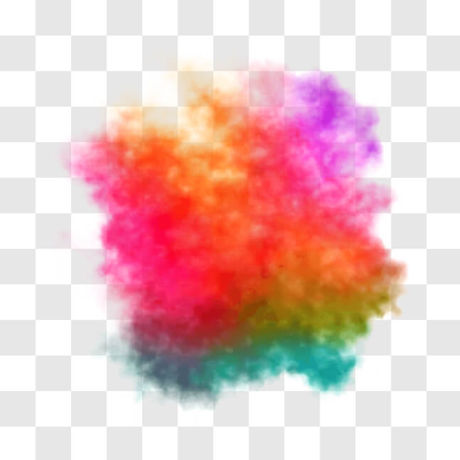 Download Colorful Powder Cloud for Artistic Background PNGs Online ...