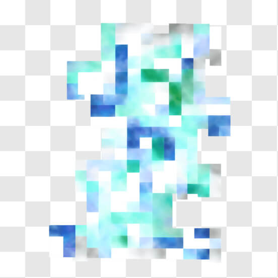 Download Blue Pixelated Square with Ice Crystals in Video Games PNGs ...