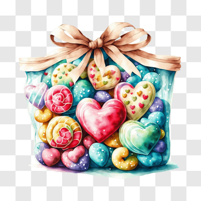 Download Valentine's Day Sweet Treats Bag with Cookies, Candies, and ...