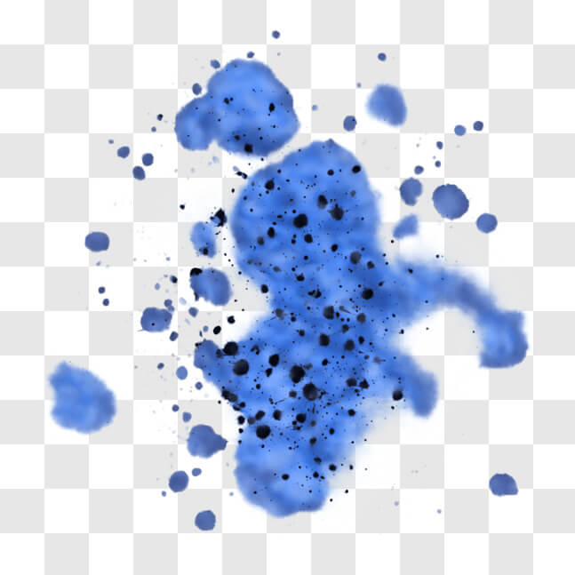 Download Blue Ink Splatter for Abstract Painting or Design PNGs Online ...