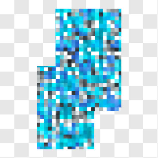 Download Simple Minecraft Map with Blue and Gray Squares on Black ...