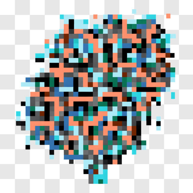 Descarga Patrón pixelado y colorido que representa formas abstractas ...