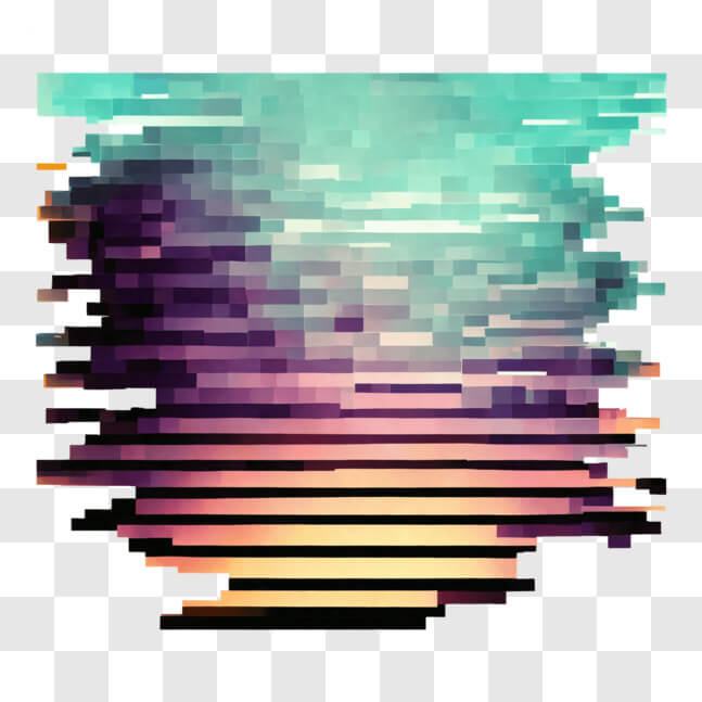 Download Colorful Pixelated Background with Purple, Blue, Green, and ...