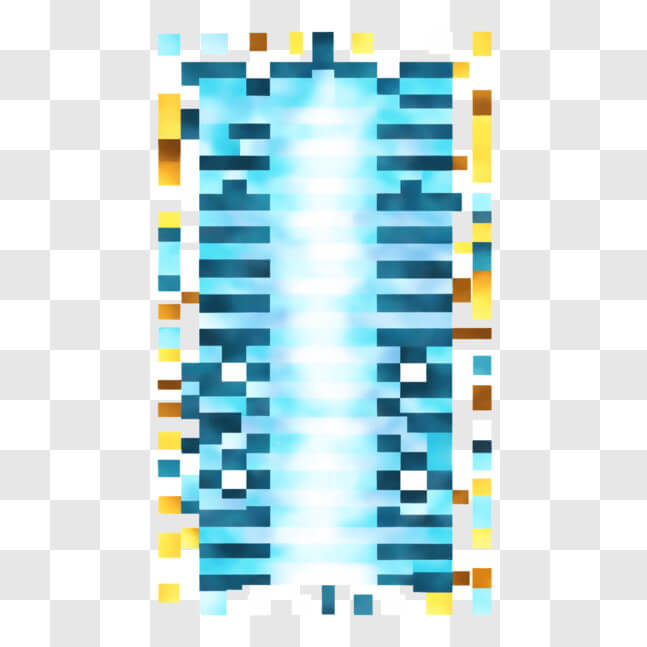 Download Minecraft-inspired Pixel Art Background with Blue and Yellow ...