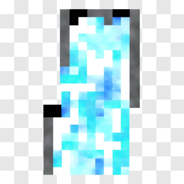 Download Minecraft Blue Water Block with Bubbles PNGs Online - Creative ...