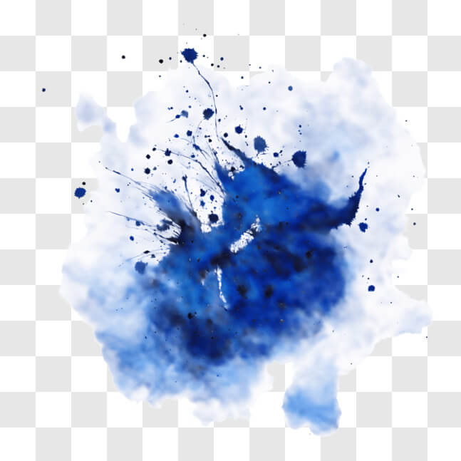 Download Blue and White Paint Splatter Illustration PNGs Online ...