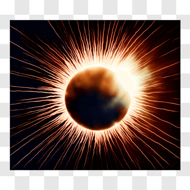 Download Solar Eclipse with Visible Sun in the Background PNGs Online ...