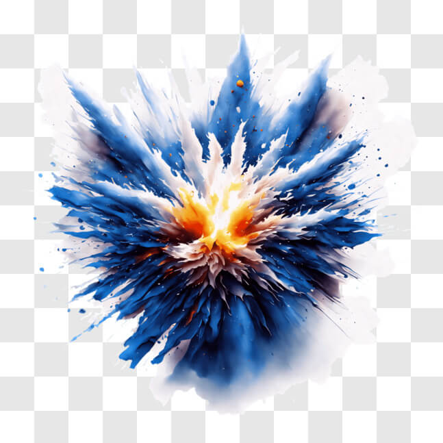 Download Abstract Blue and White Explosion on Black Background PNGs ...