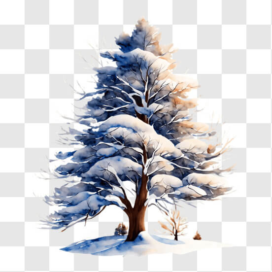 Watercolor Winter Tree PNG - Download Free & Premium Transparent ...