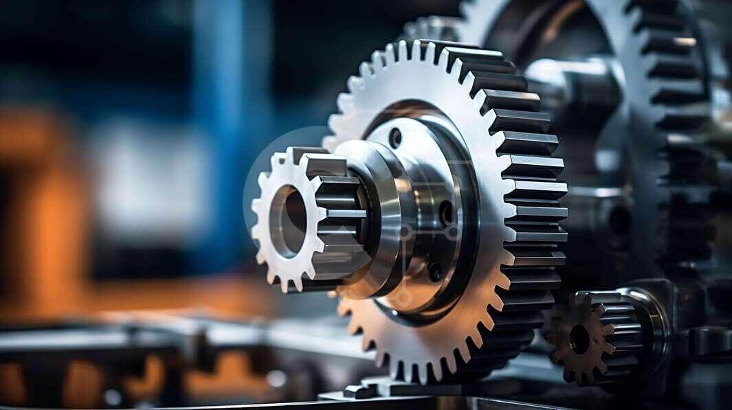 Industrial Gears Close-up stock photo | Creative Fabrica