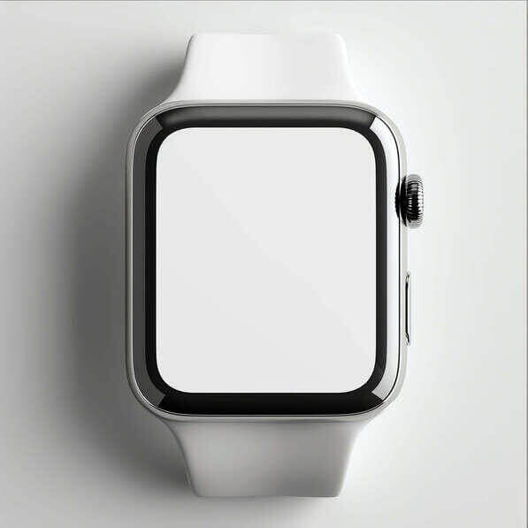 Download Apple Watch with White Screen Mockups Online - Creative Fabrica