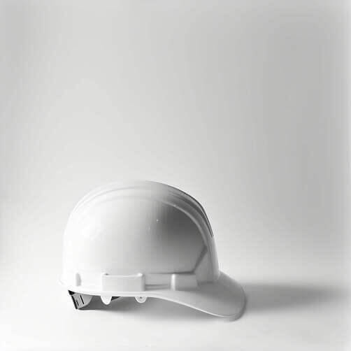 Download White Construction Hard Hat on Off-White Background Mockups ...