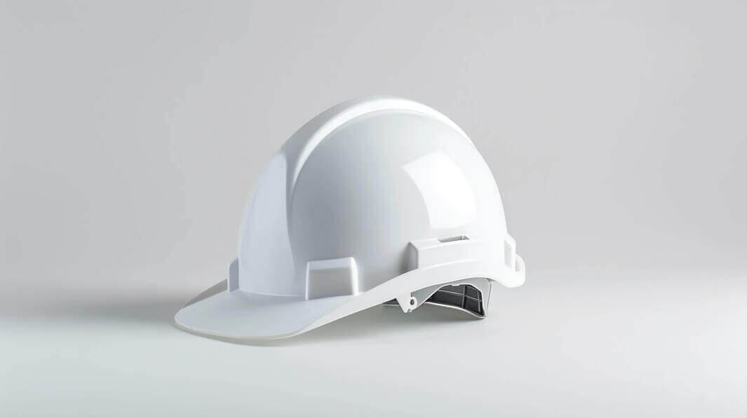 Download White Construction Hard Hat on Off-White Background Mockups ...