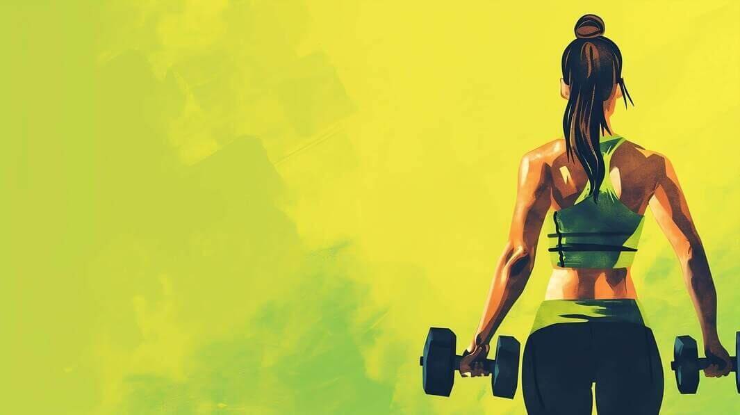 Download Woman Exercising with Dumbbells Backgrounds Online - Creative ...