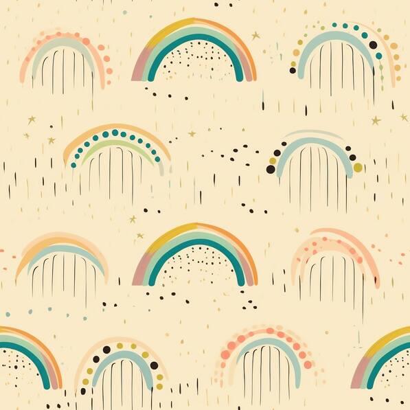 Download Colorful Rainbow Pattern on Beige Background Patterns Online ...