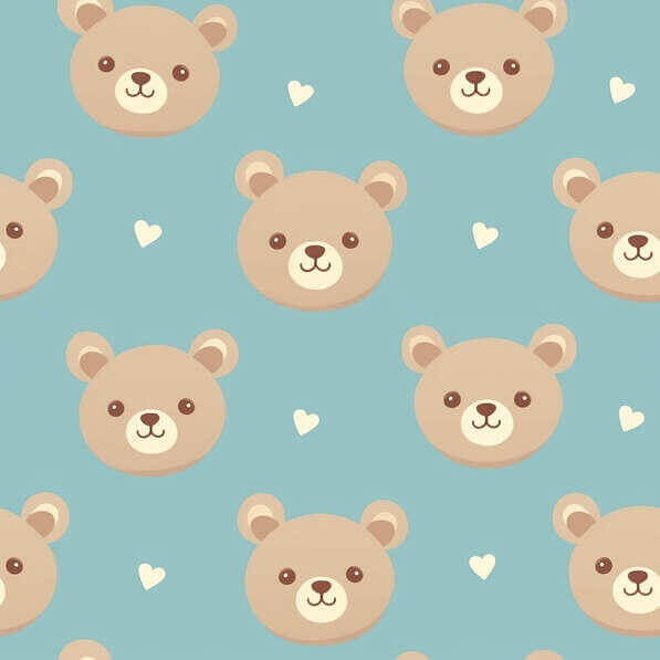 Download Seamless Teddy Bear Pattern Background Patterns Online ...