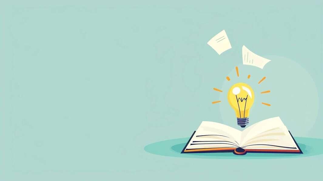 Download Open Book with Light Bulb - Concept of Inspiration and ...