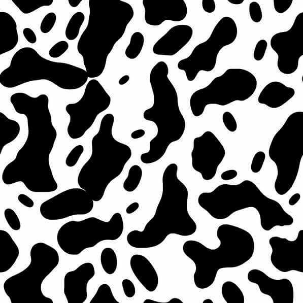 Download Seamless Black and White Cow Spot Pattern Background Patterns ...